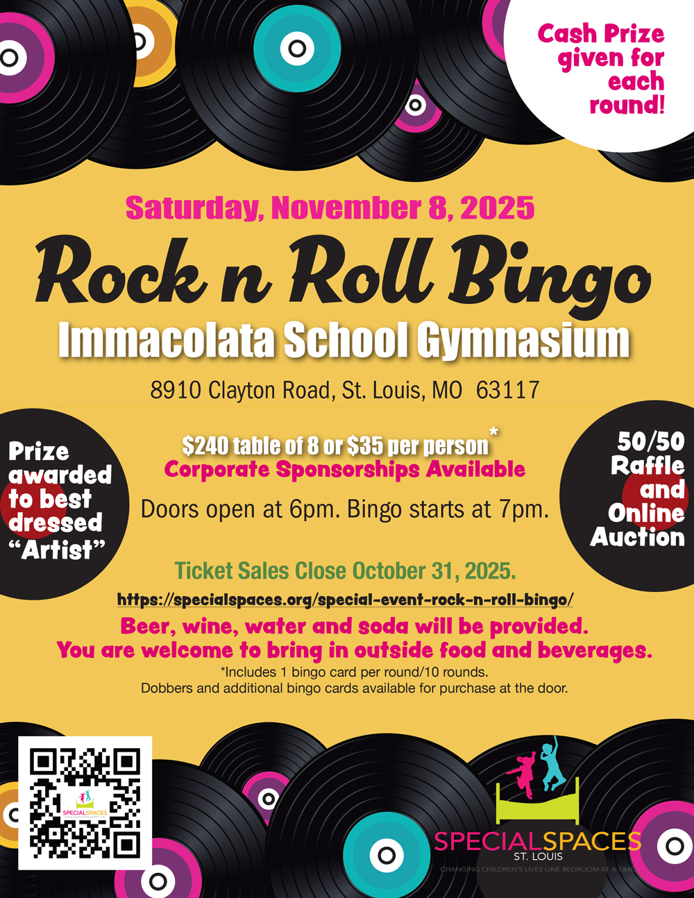 Special Event - Rock n Roll Bingo - Special Spaces